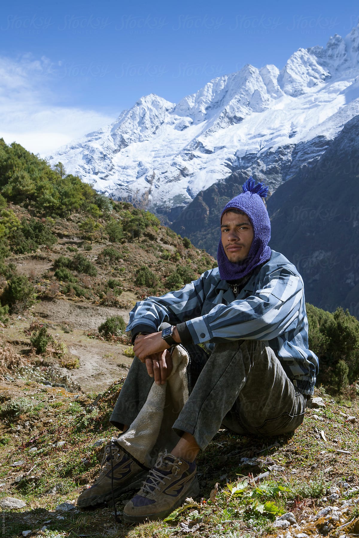 "A Young Man From The Mountains Of Nepal." by Stocksy Contributor ...