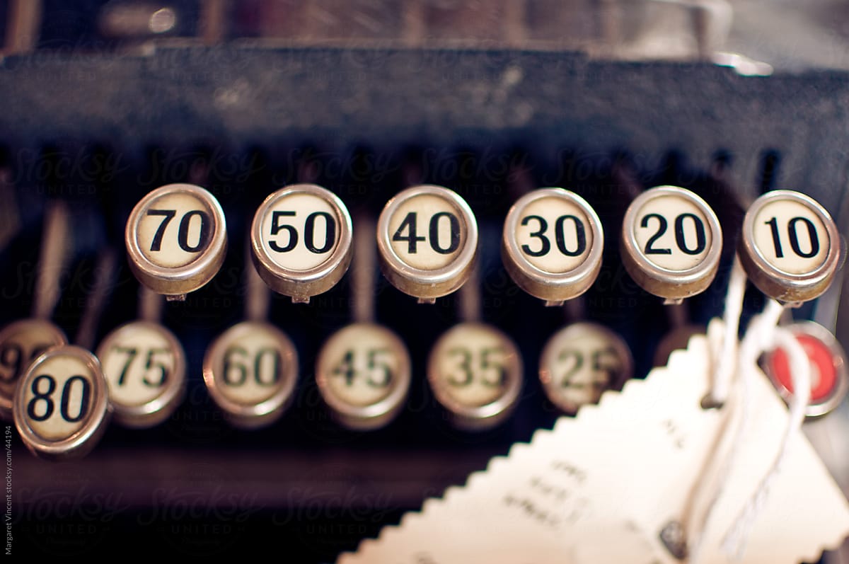 "Vingtage Cash Register Buttons" by Stocksy Contributor "Margaret ...