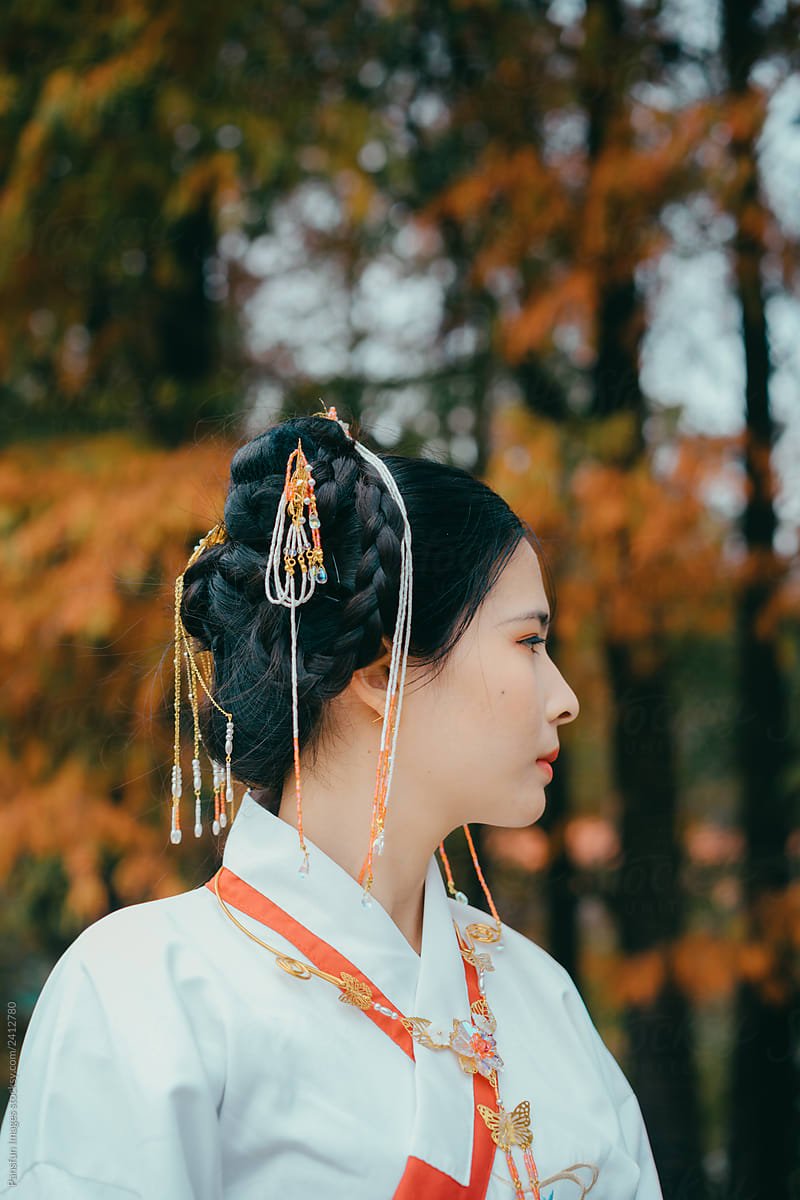 "Portrait Of Woman In Han Chinese Clothing" by Stocksy Contributor ...