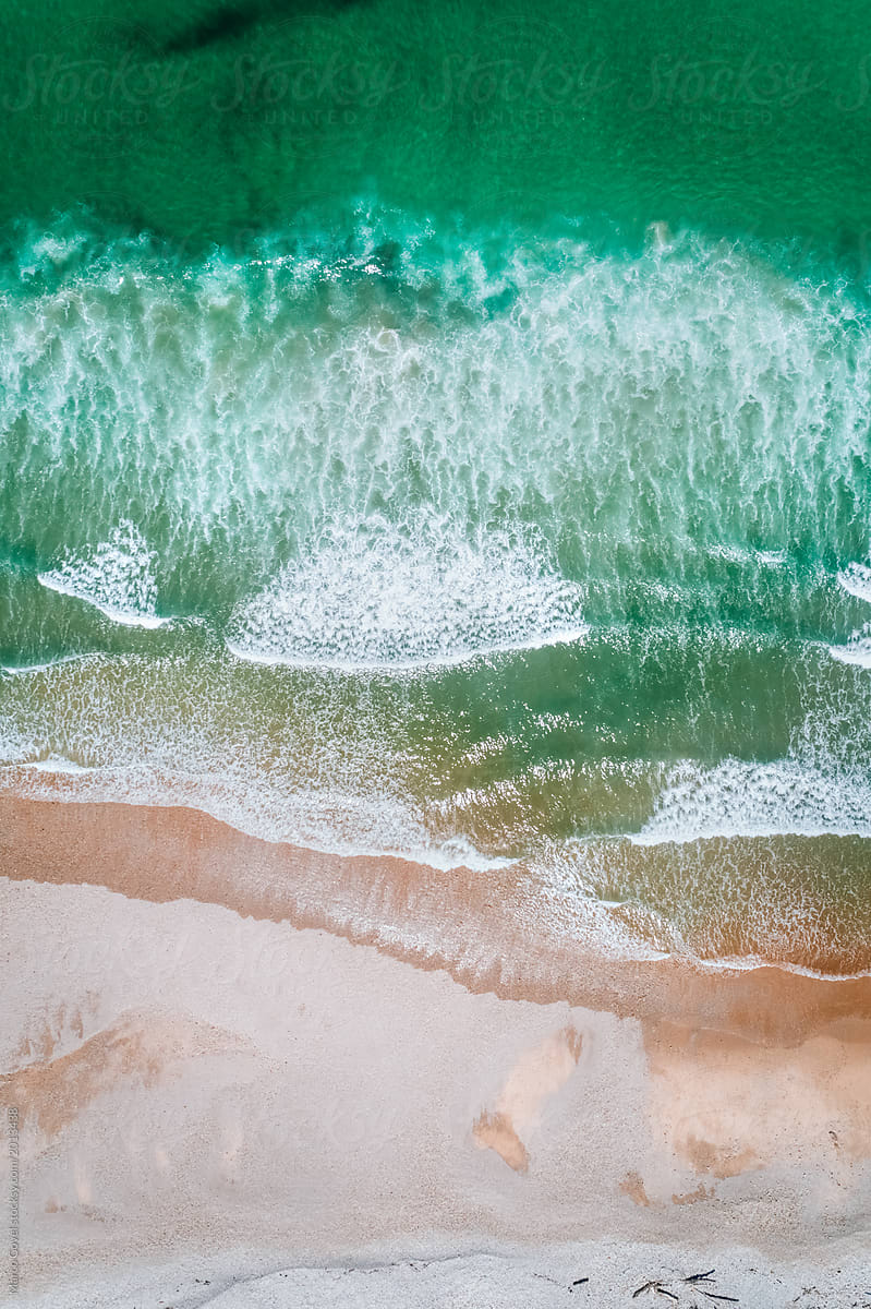 "Aerial View Of A Wild Beach" by Stocksy Contributor "Marco Govel ...