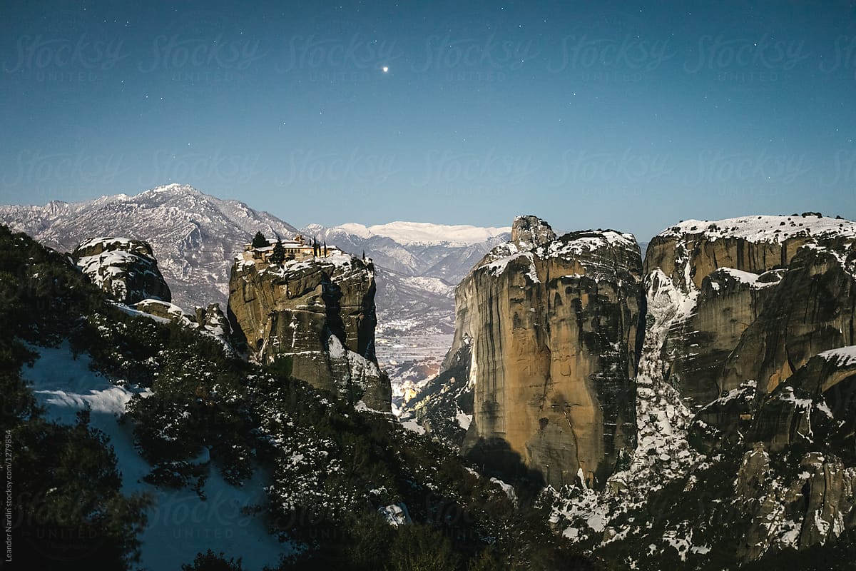 "Holy Trinity Monastery At Night" by Stocksy Contributor "Akela - From ...