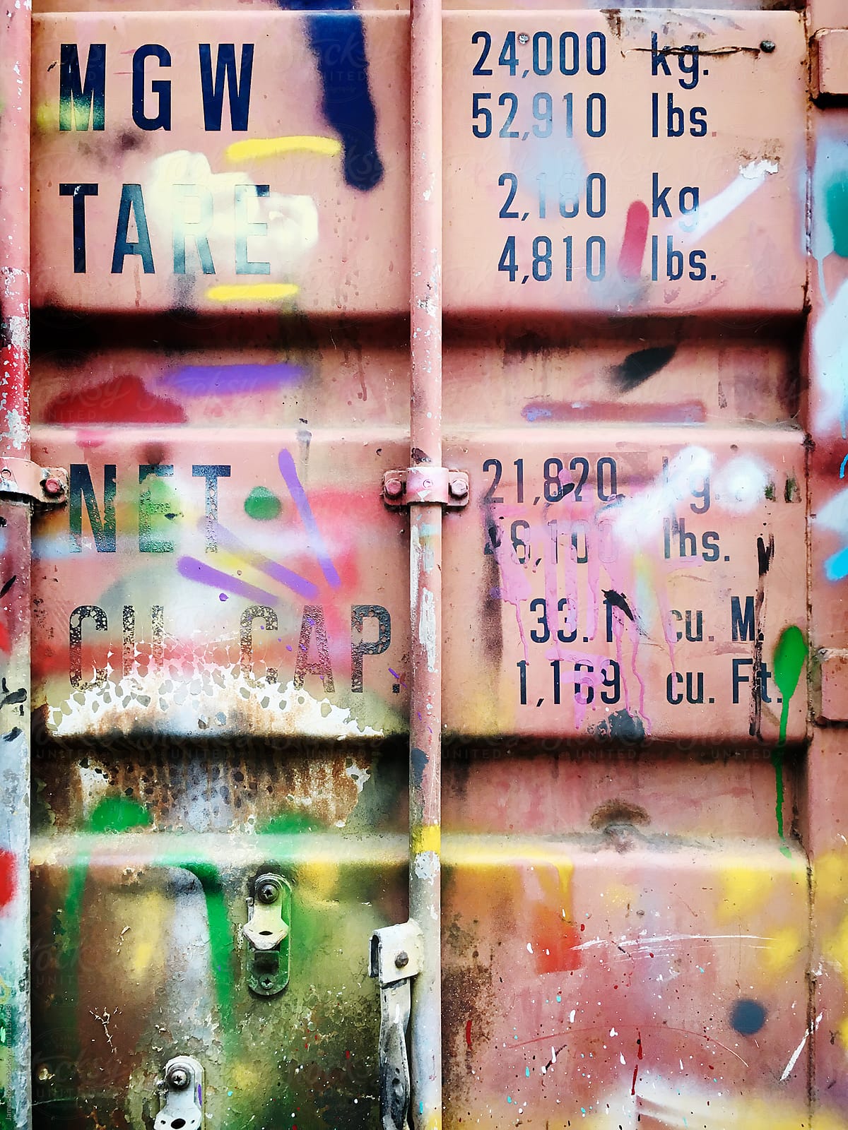 "Painted Shipping Container" by Stocksy Contributor "James Ross" - Stocksy
