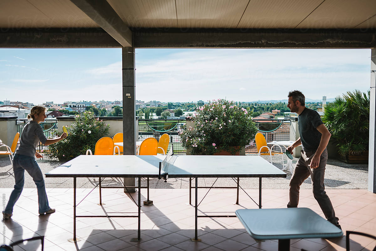 "Table Tennis Match" by Stocksy Contributor "koganami studio" - Stocksy