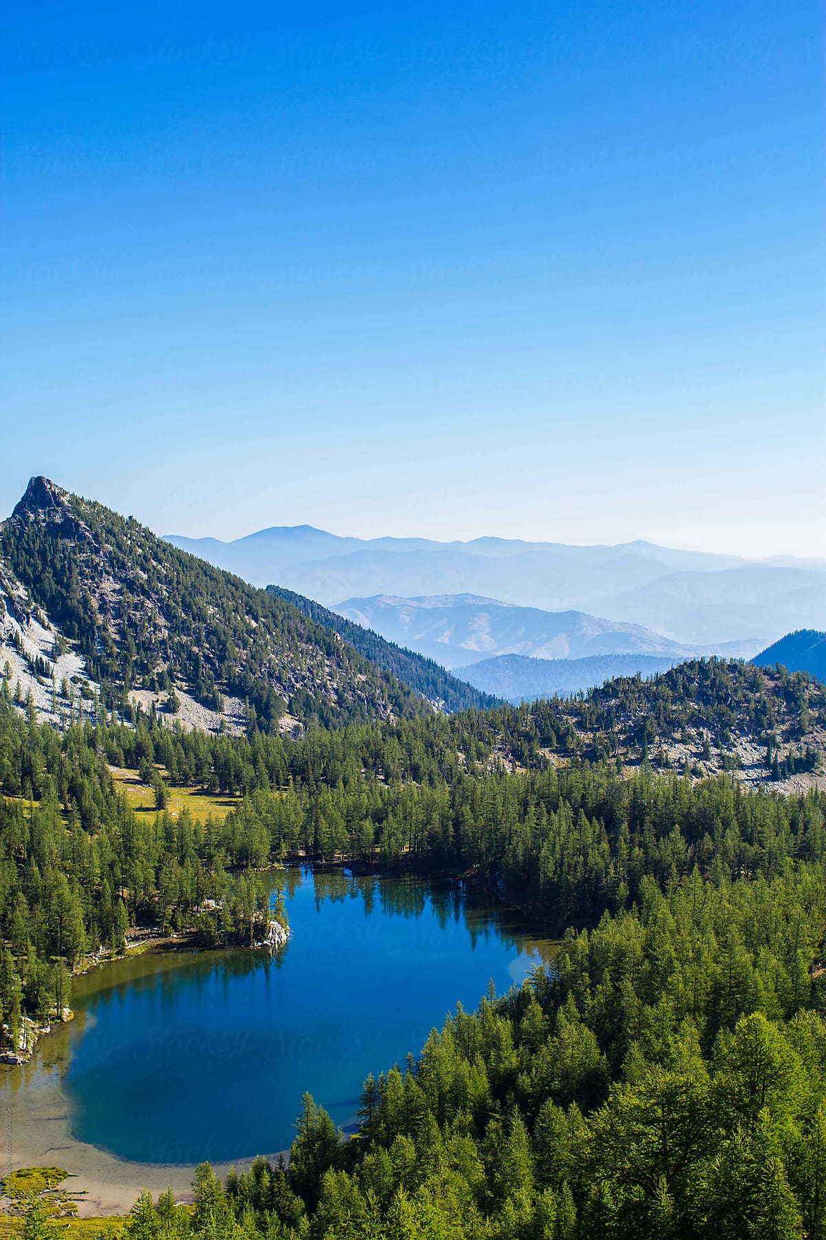 "View Of An Alpine Lake In The North Cascade Mountain Range" by Stocksy ...