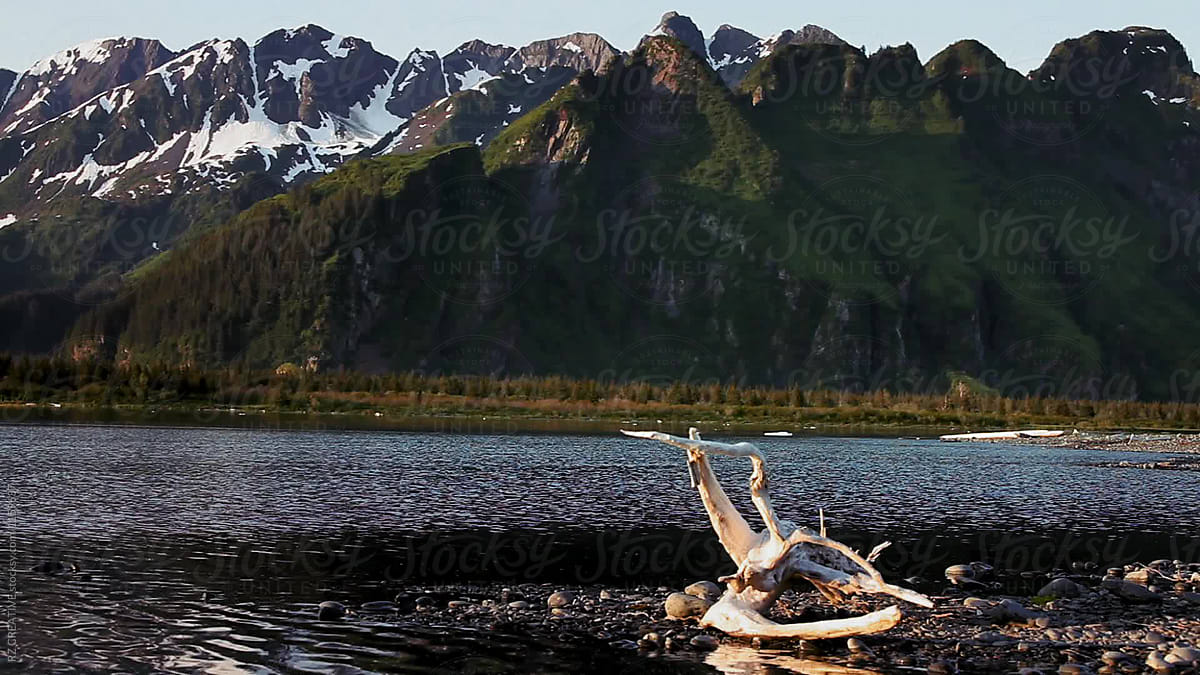 "Alaska Sunset" by Stocksy Contributor "RZCREATIVE" - Stocksy