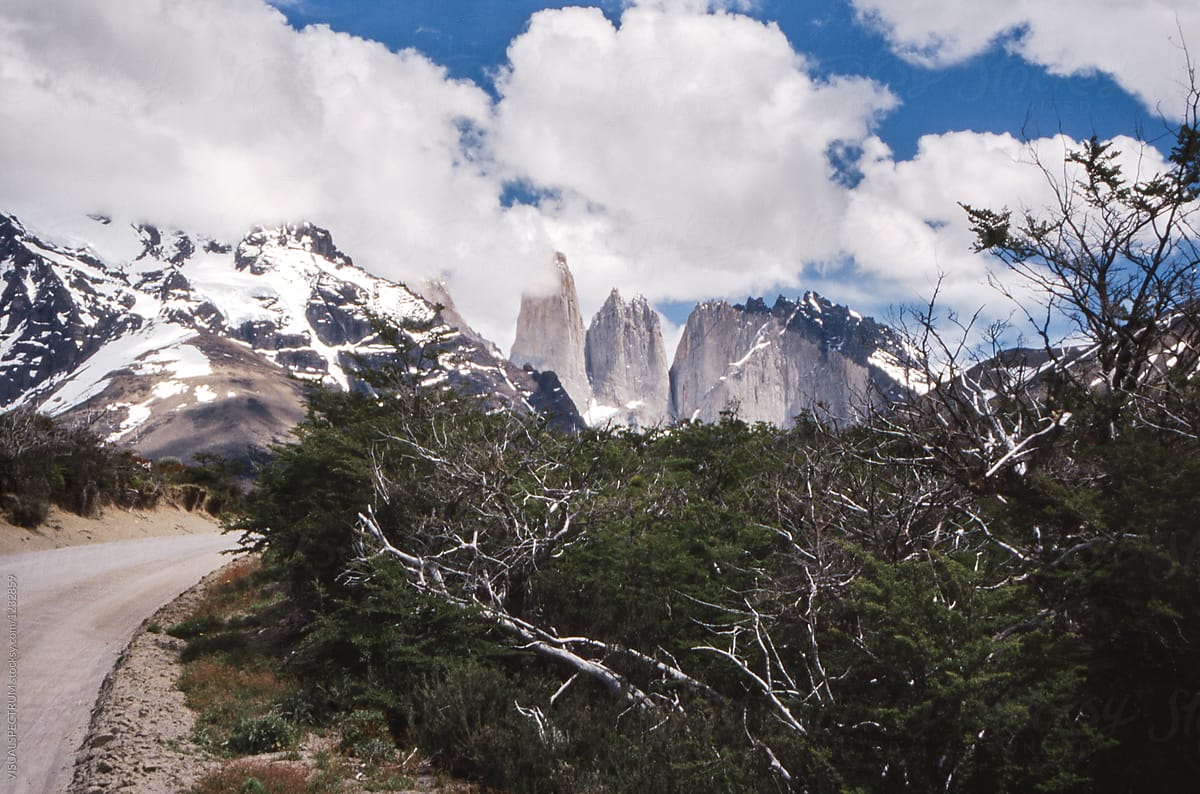 "Torres Del Paine Mountain Range In Patagonia Shot On Film" by Stocksy ...