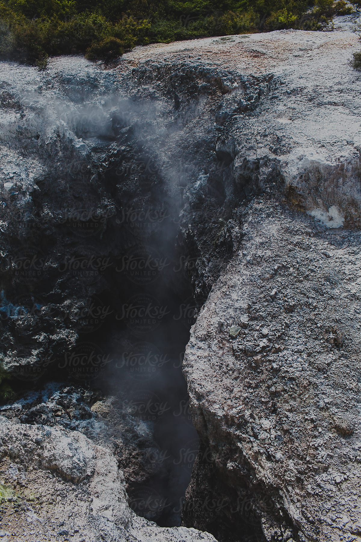 "Mineral Liquid Boiling In A Crater" by Stocksy Contributor "Leandro ...