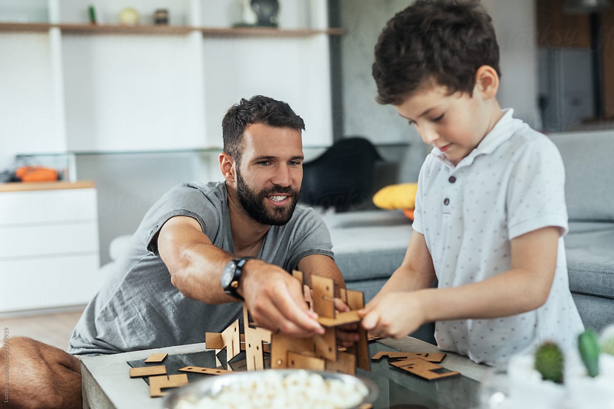 "Father And Son Playing Together" by Stocksy Contributor "Lumina" - Stocksy