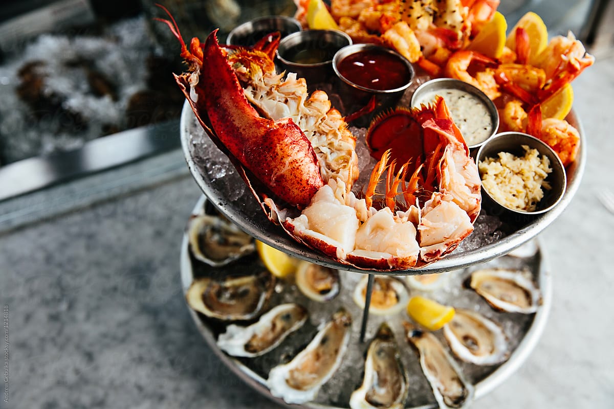 "Shellfish Platter" by Stocksy Contributor "Andrew Cebulka" - Stocksy