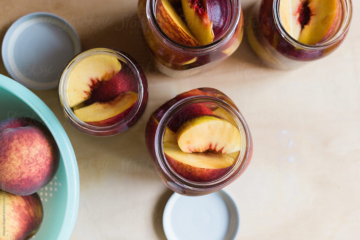 "Peaches In Syrup Conserve" by Stocksy Contributor "Alessio Bogani ...