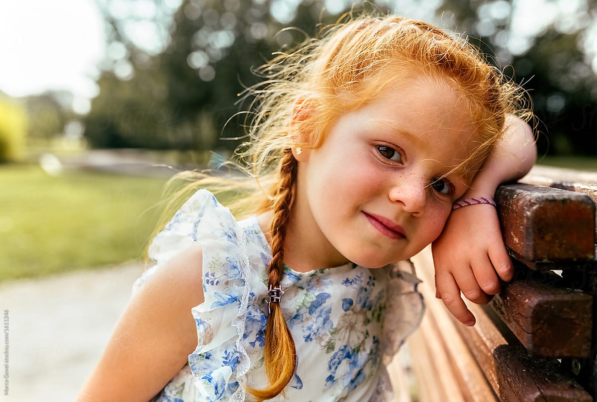 "Portrait Of A Little Redheaded Girl" by Stocksy Contributor "Marco ...