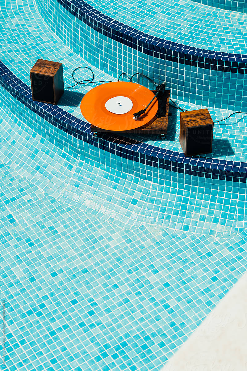 "Vinyl Player In An Empty Swimming Pool" by Stocksy Contributor ...