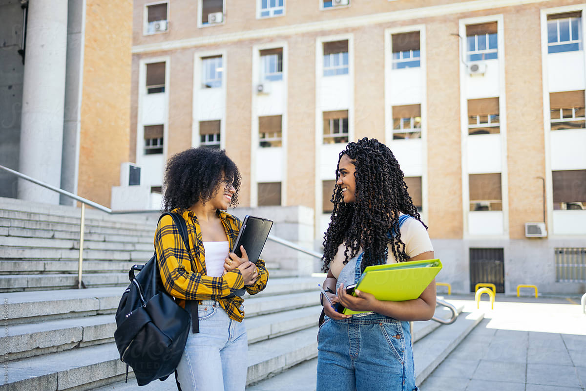 Young Students Talking In Class