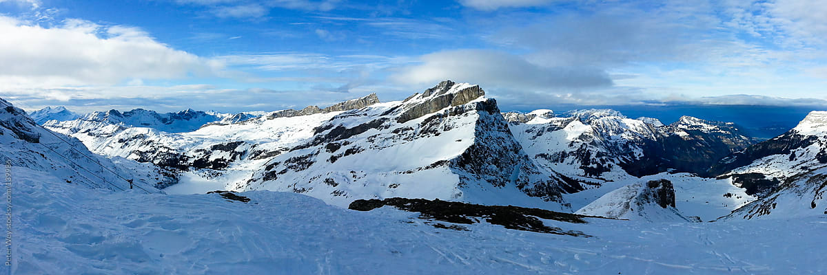 "Panorama From Jochpass" by Stocksy Contributor "Peter Wey" - Stocksy