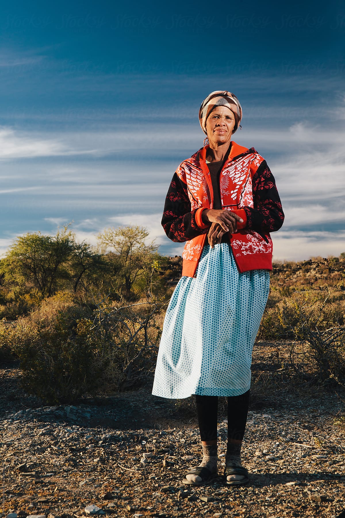 "Portrait Of A Namibian Nama Woman" by Stocksy Contributor "Juno" - Stocksy