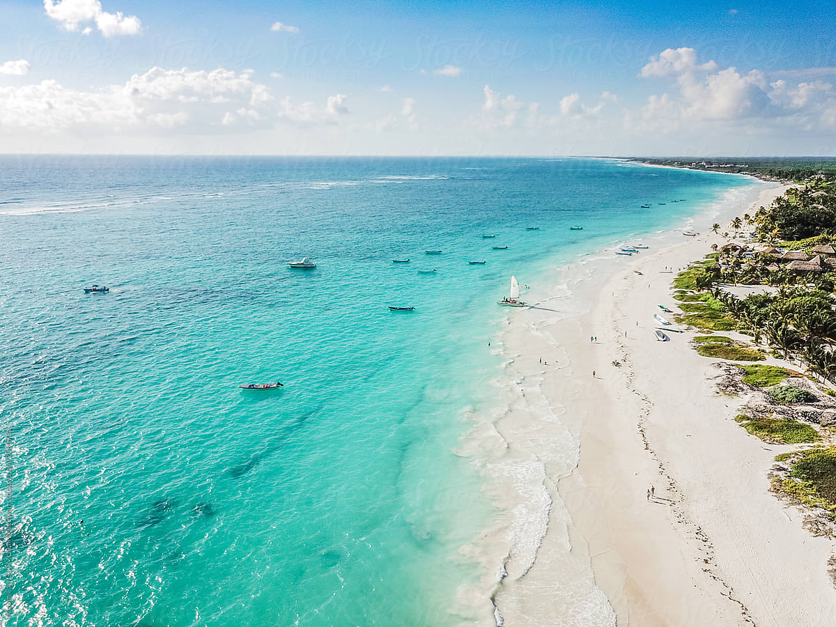 "A Beautiful, Coastline View Of Tulum, Mexico" by Stocksy Contributor ...