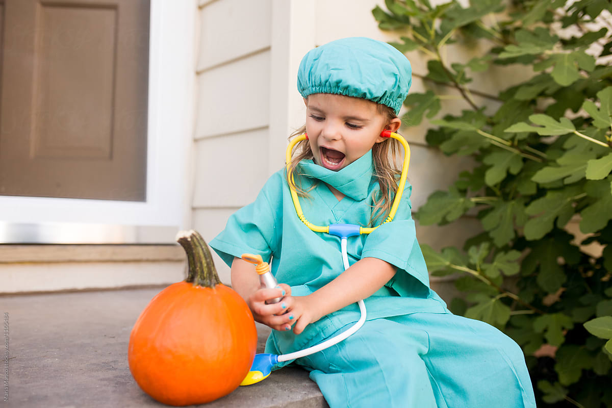 "Little Girl Dressed Up As Doctor" by Stocksy Contributor "Maria Manco ...