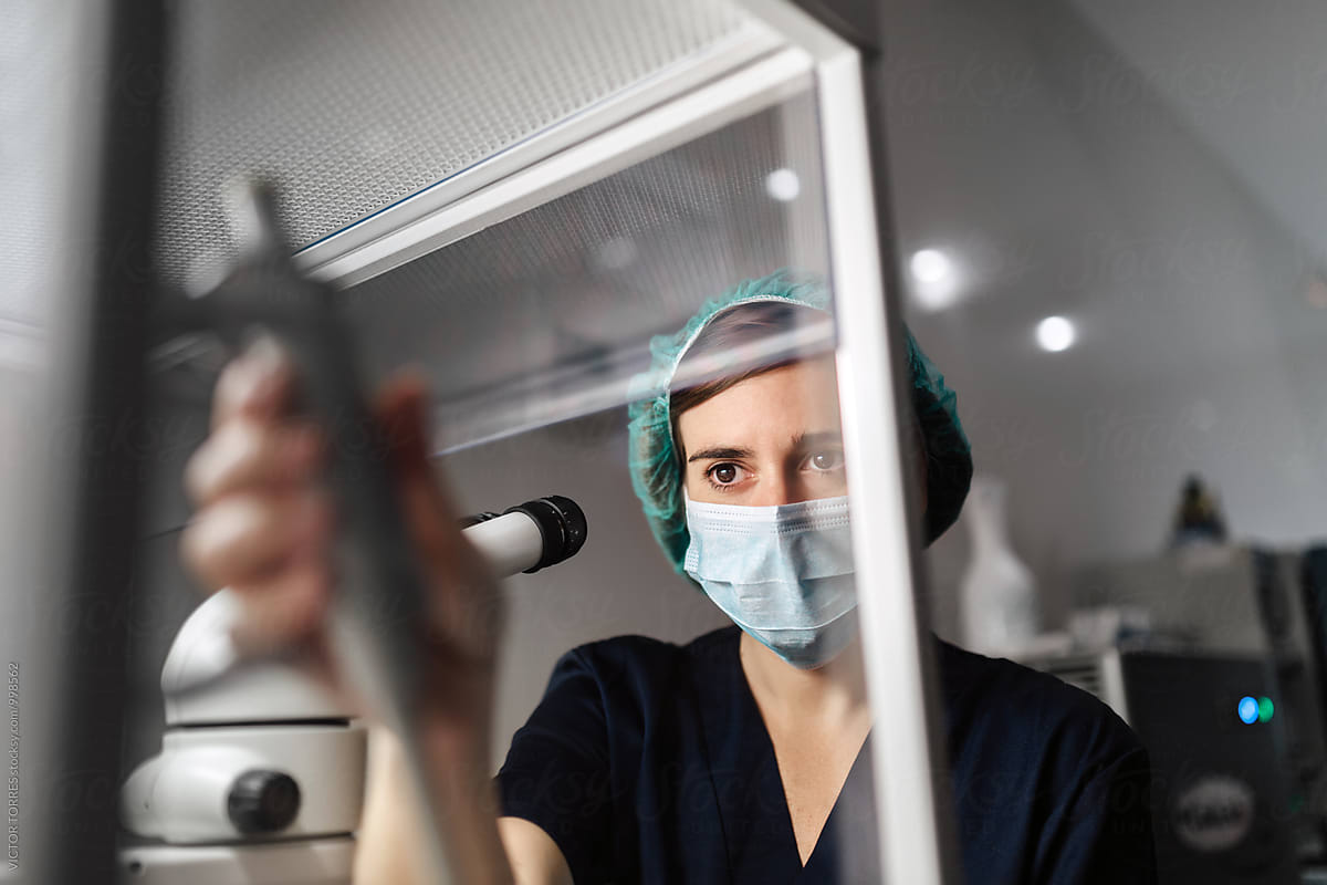"Young Biologist Using A Microscope In The Laboratory" by Stocksy ...