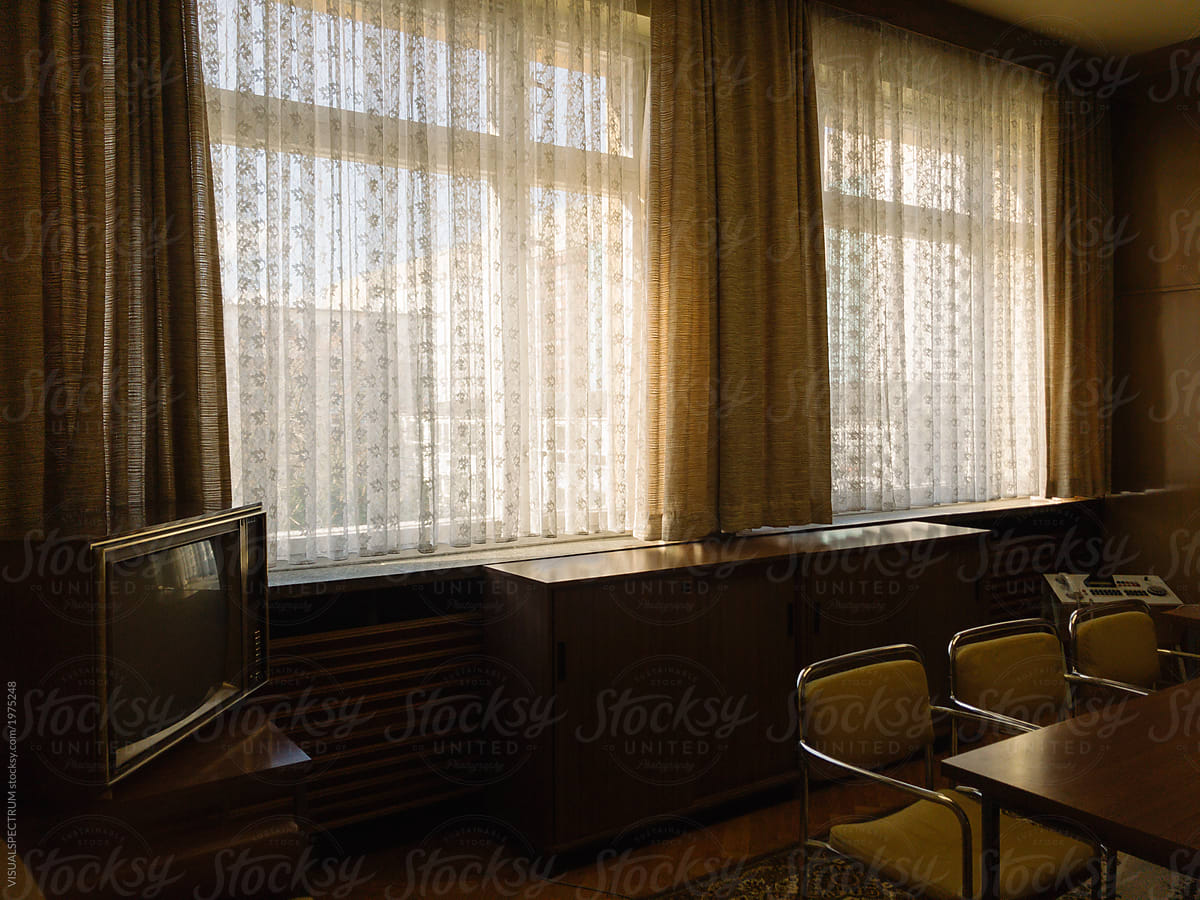 "Moody Retro-Styled Office Meeting Room" by Stocksy Contributor ...