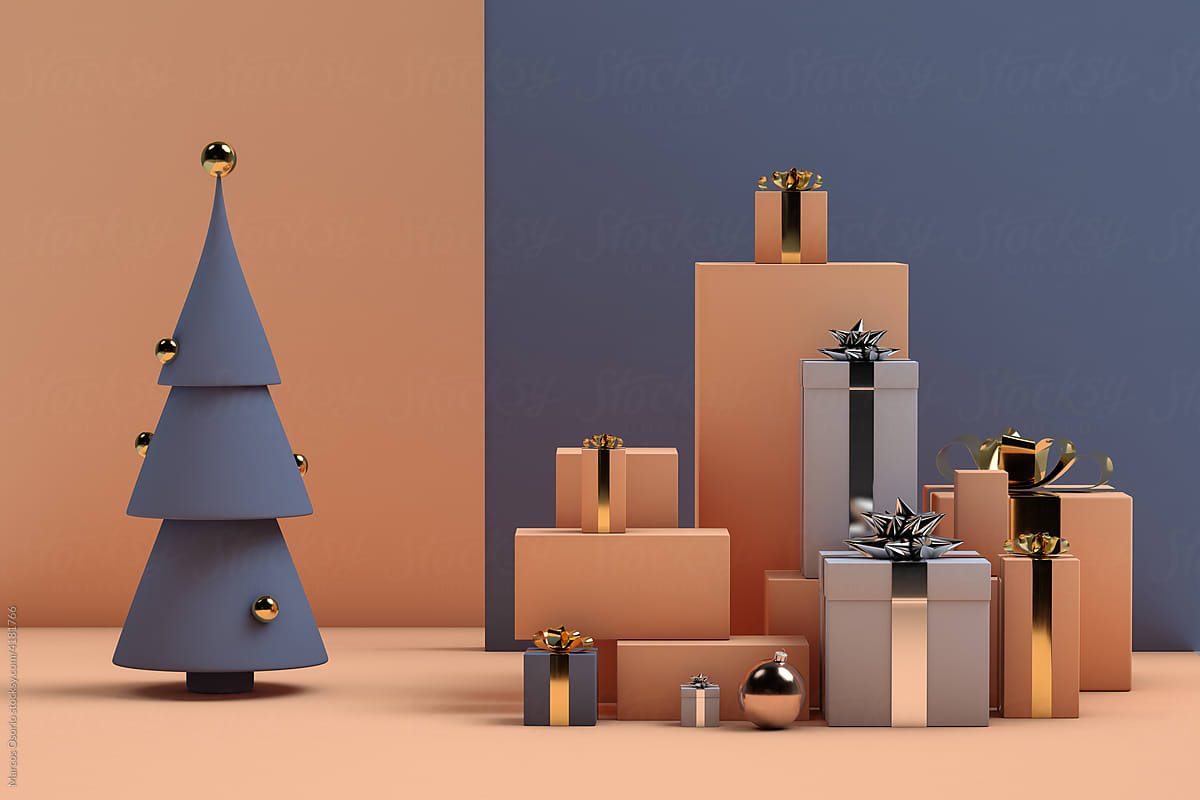 "Christmas Gifts On A Stage" by Stocksy Contributor "Marcos Osorio ...
