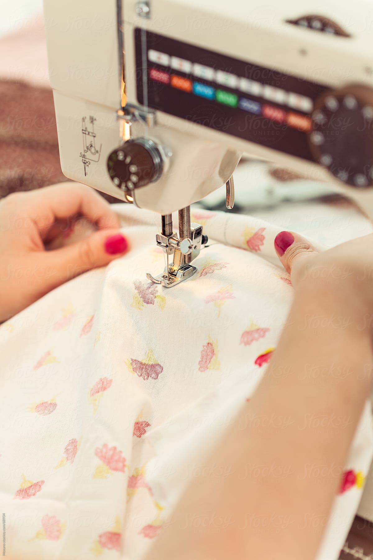 "Close Up Of A Sewing Machine" by Stocksy Contributor "Mosuno" - Stocksy