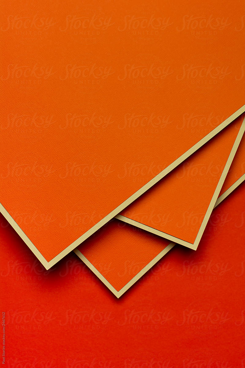 "Orange Paper Design" by Stocksy Contributor "Sibila and Pavel" - Stocksy