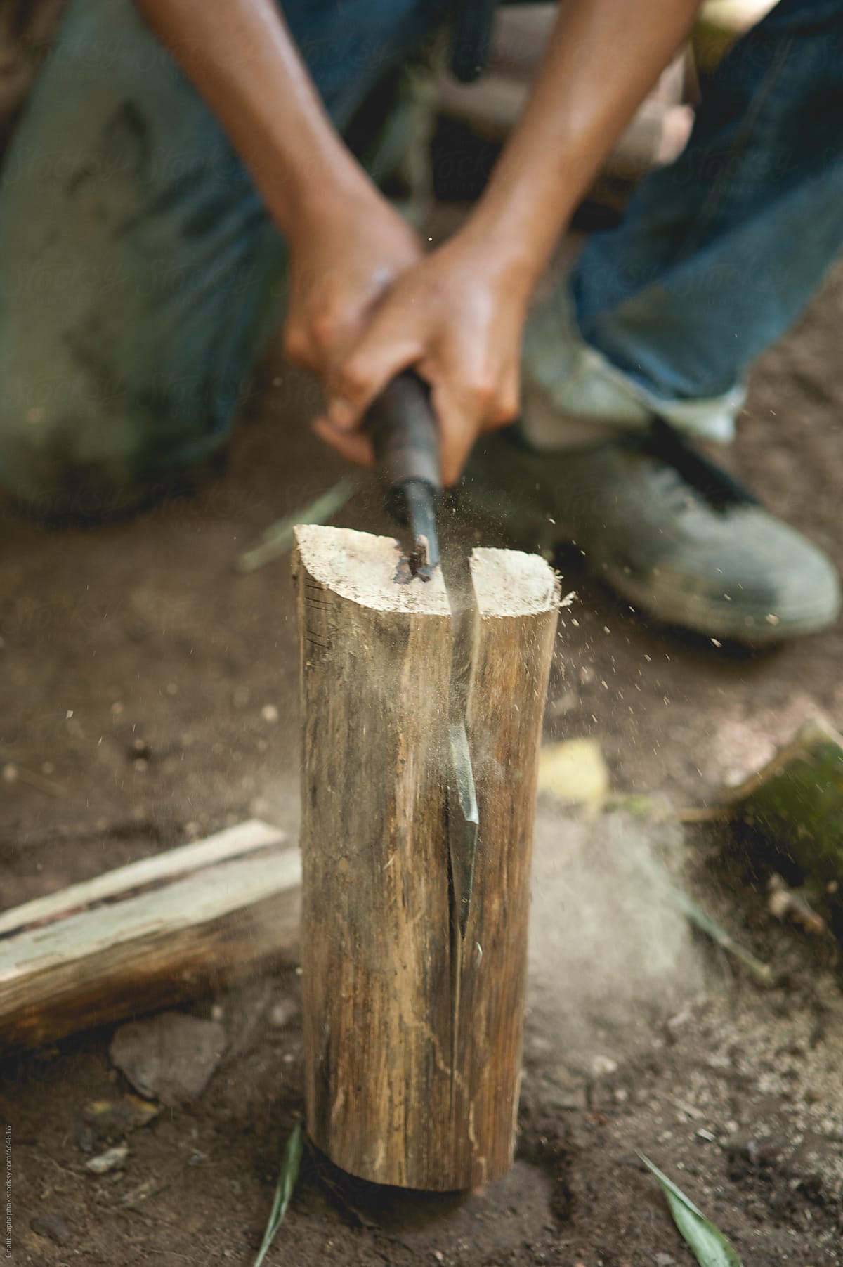 "Firewood" by Stocksy Contributor "Chalit Saphaphak" - Stocksy