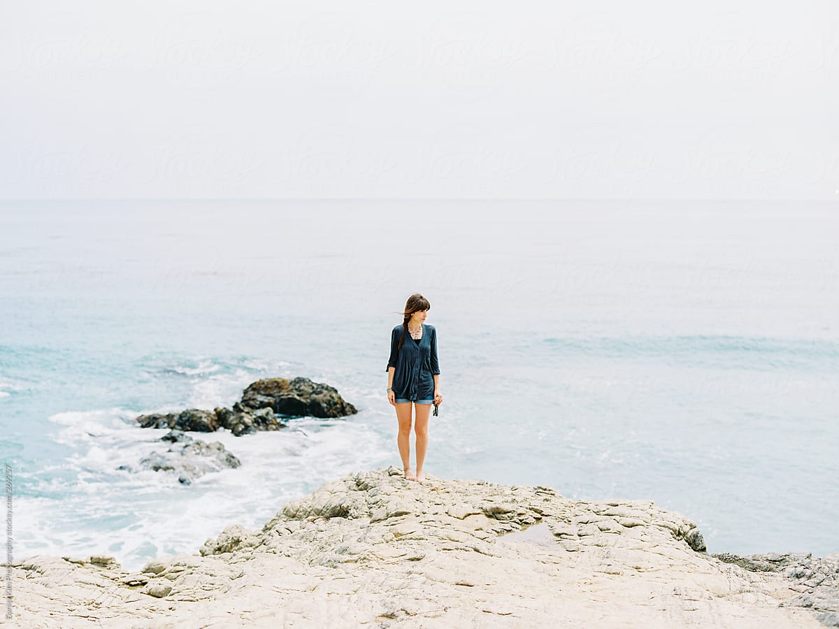 "Girl Gazing Out At Ocean" by Stocksy Contributor "Daniel Kim ...