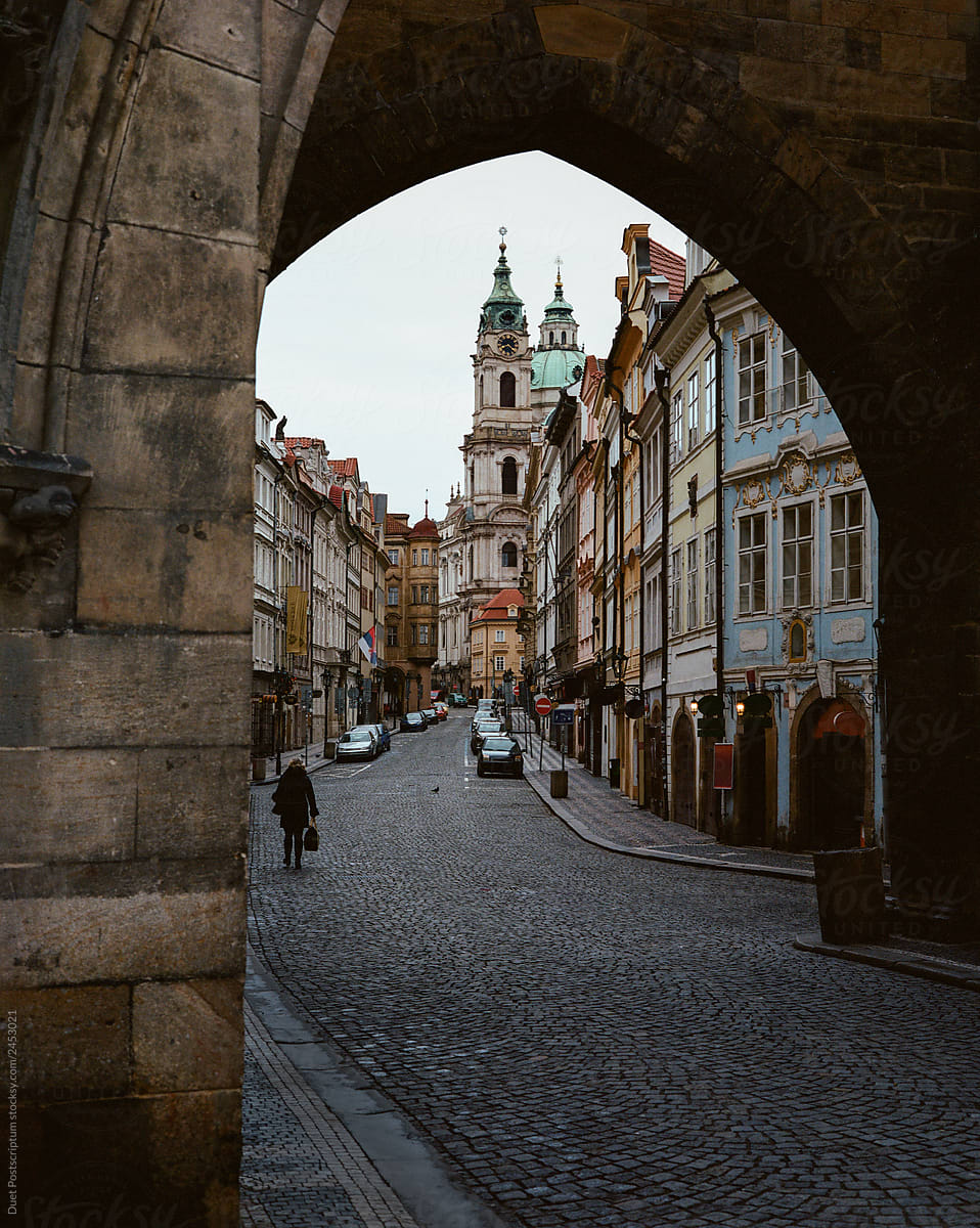 "Street With Ancient Buildings In Old Town" by Stocksy Contributor ...