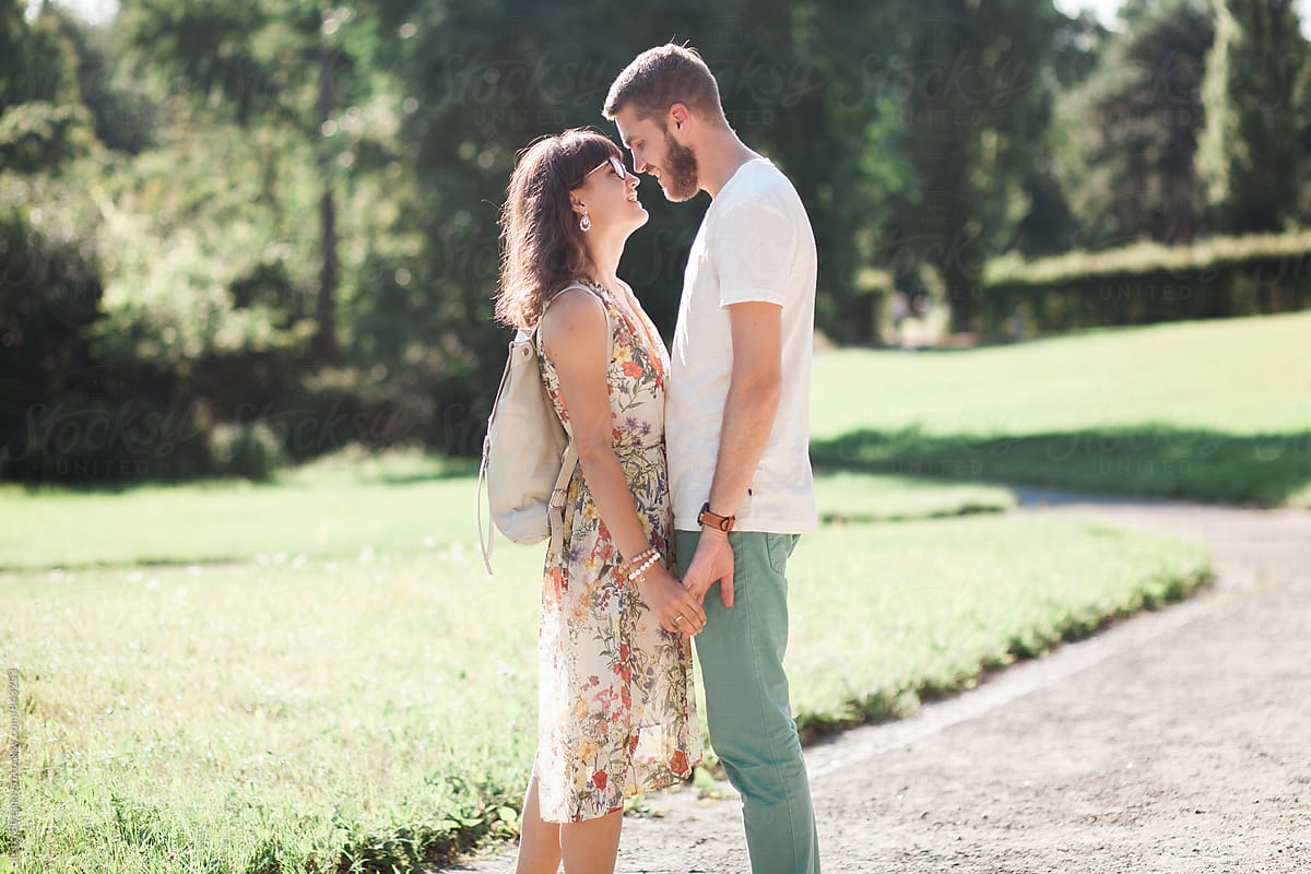 "Couple On The Date Kissing" by Stocksy Contributor "Irina Efremova ...