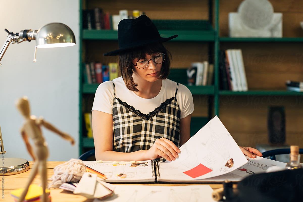 "Portrait Of Stylish Fashion Designer In A Co-working Office." by ...