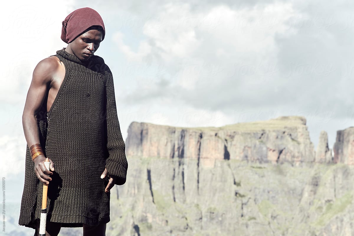 "An Epic Portrait Of A Bashoto Shepherd Standing In Front Of Wild ...
