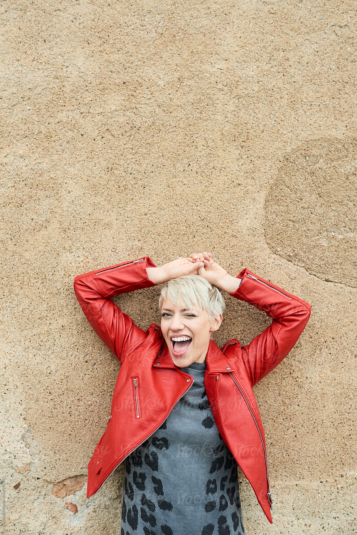 "Joyful Person Laughing And Blinks At Camera" by Stocksy Contributor ...