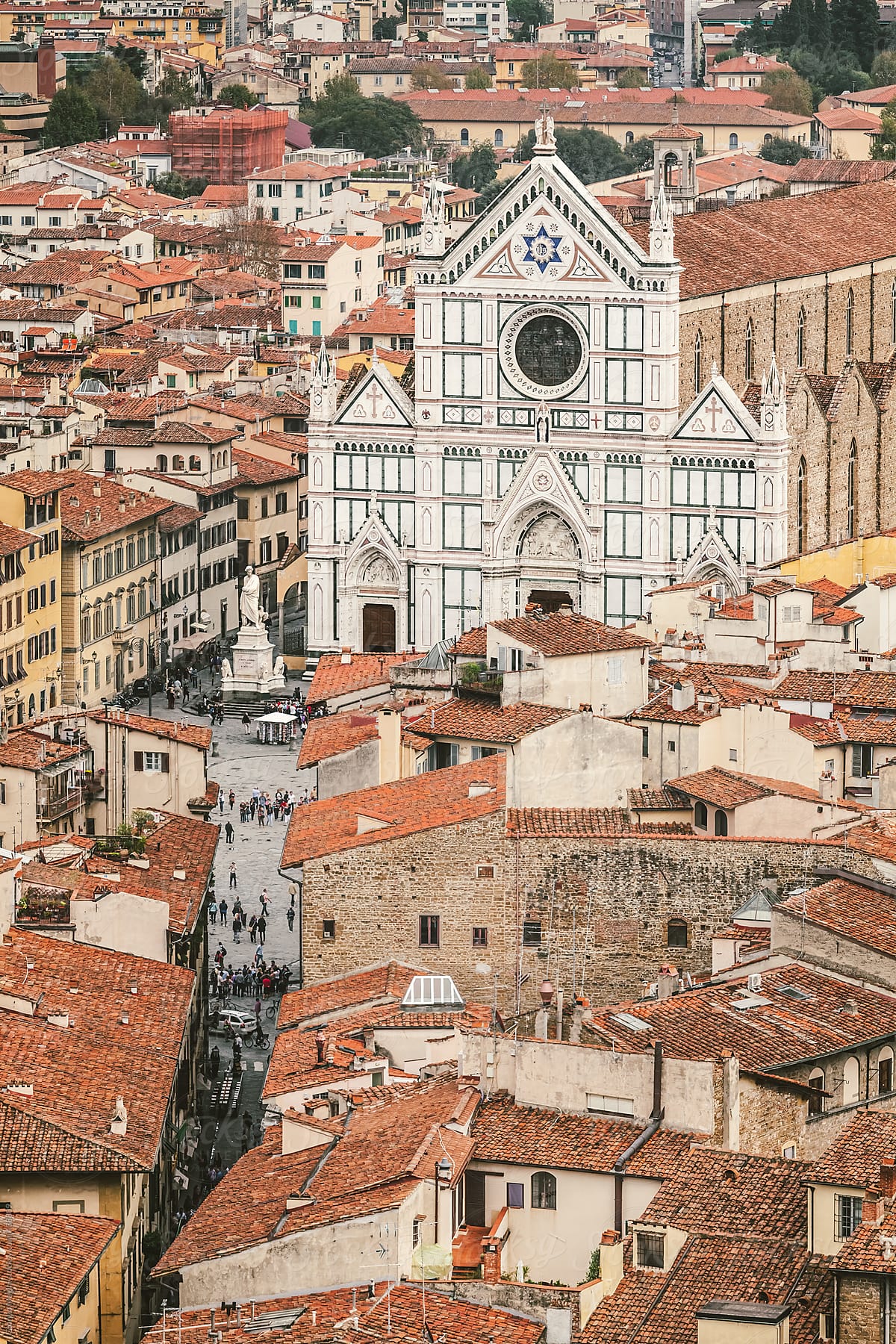 "Santa Croce Church In Florence, Aerial View" by Stocksy Contributor ...