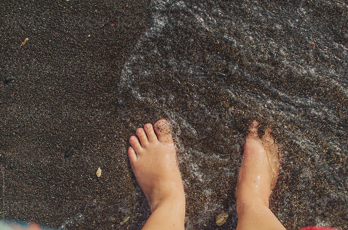 "Waves Hitting Feet At Beach" by Stocksy Contributor "Dominique ...