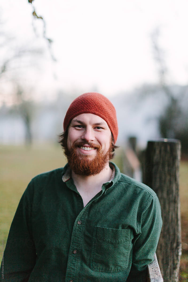 "Outdoorsy Handsome Man With Beard" by Stocksy Contributor "Leah Flores ...