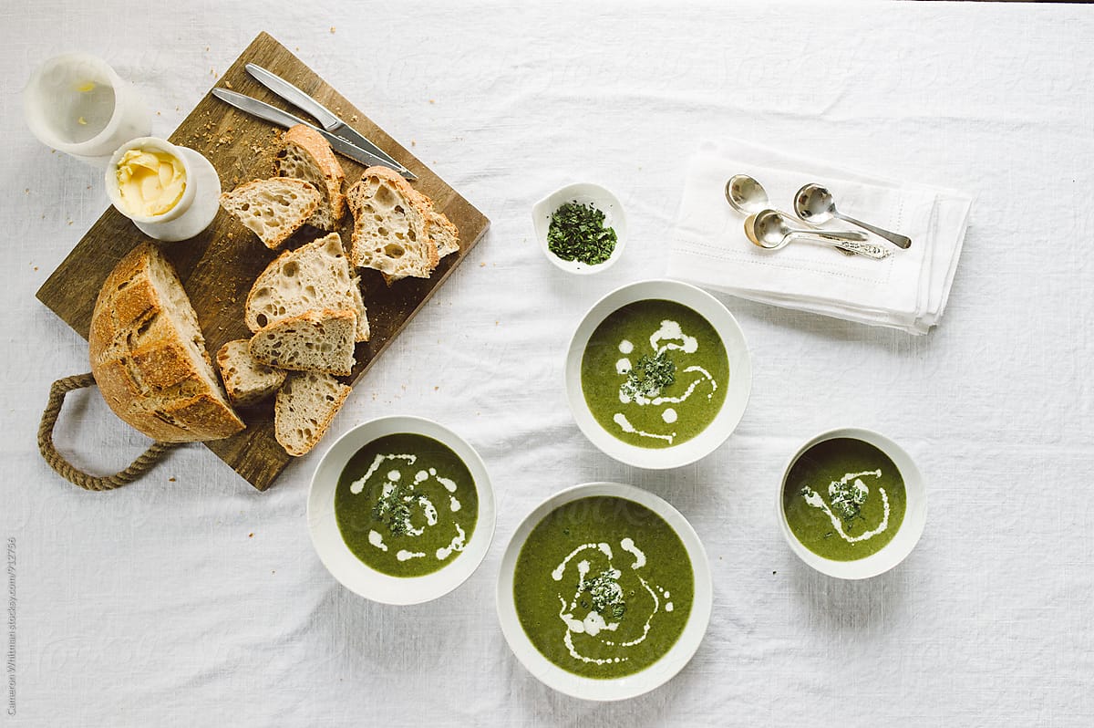 "Healthy Greens Soup" by Stocksy Contributor "CWP, LLC" - Stocksy