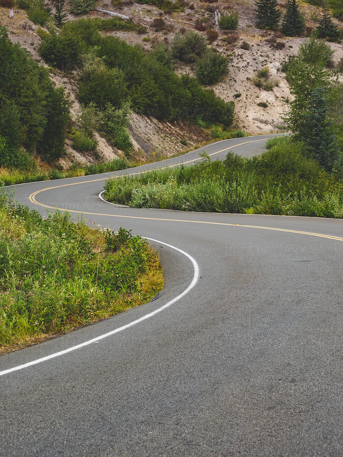 "A Scenic And Winding Highway Between Mountains" by Stocksy Contributor ...