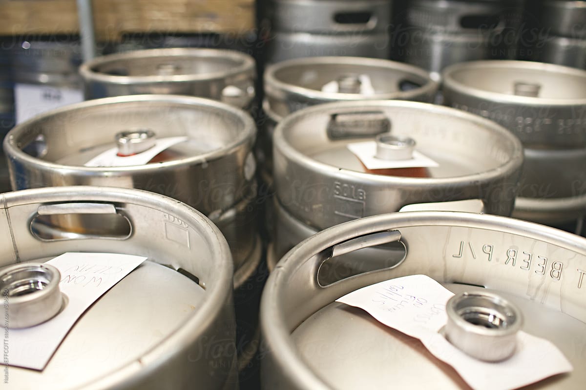 "Close Up View Of Kegs Brewing Beer At A Micro Brewery" by Stocksy ...