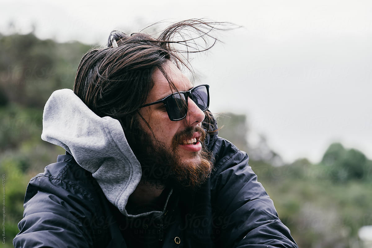 "Man With Hair Blowing" by Stocksy Contributor "Gary Radler Photography ...