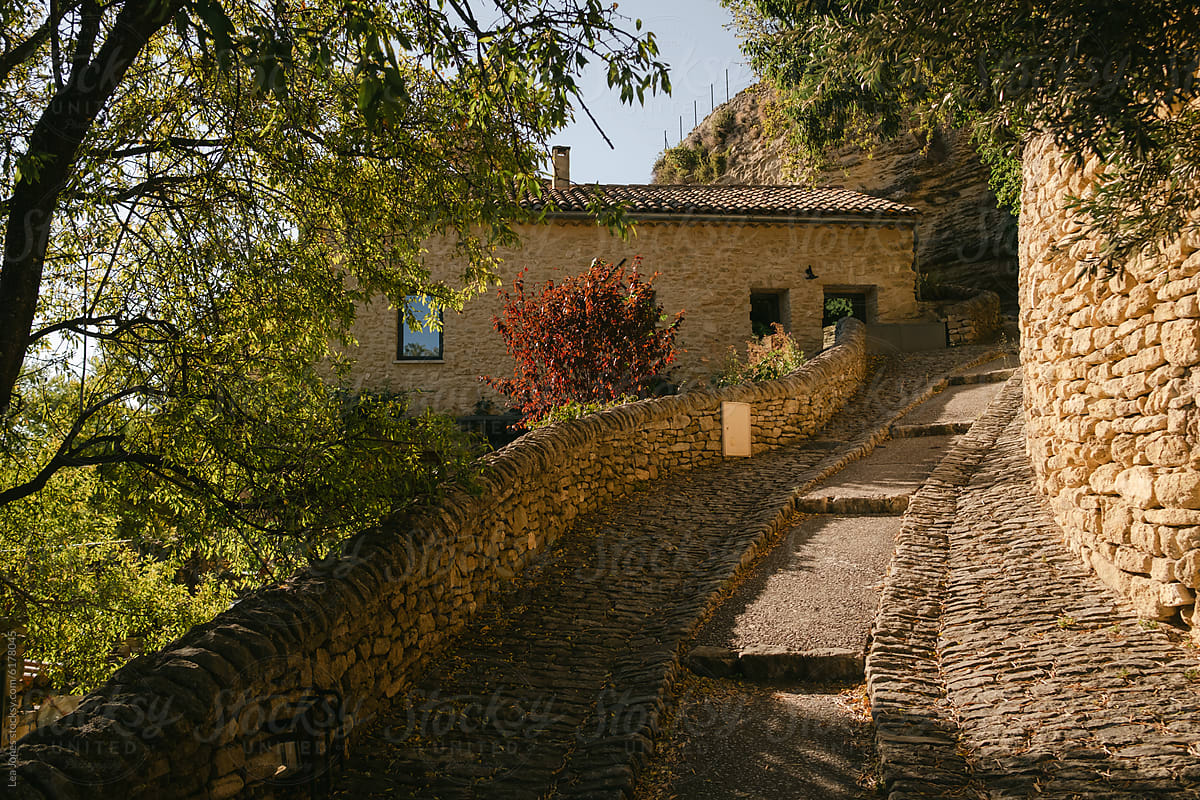 "Cobble Stone Street In A French Village In Provence" by Stocksy ...
