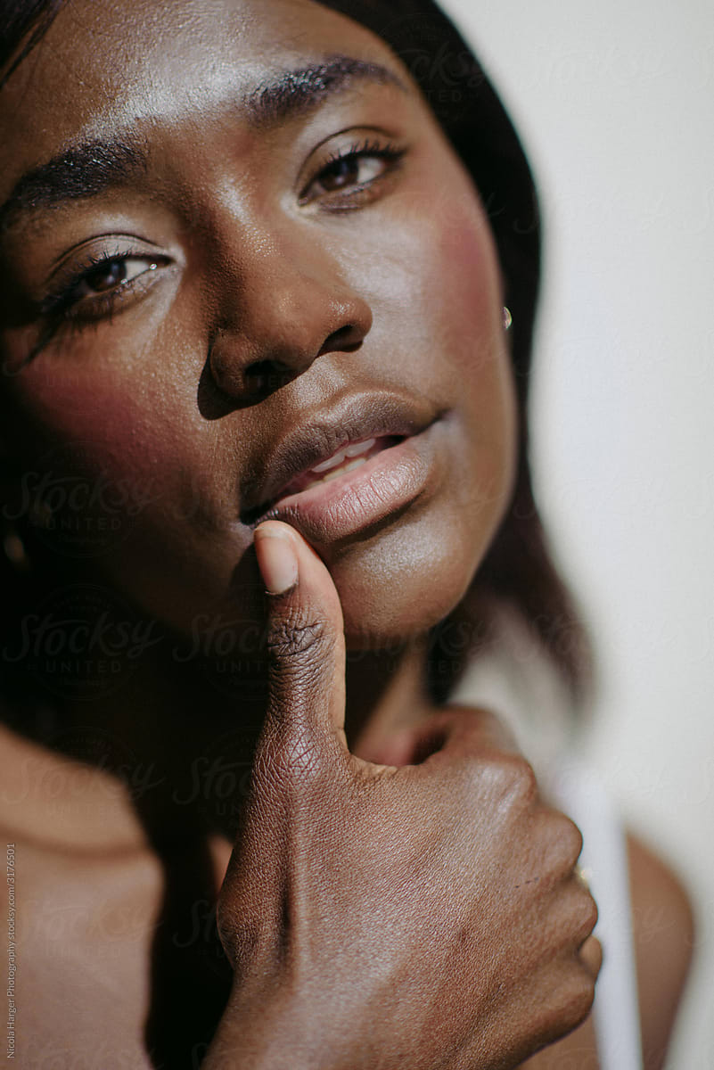 "Beautiful African American Woman Natural Beauty Portraits" by Stocksy ...