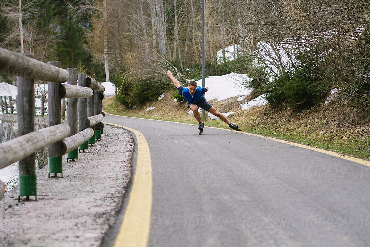 "Inline Skater Training Outdoors" by Stocksy Contributor "Davide Illini ...