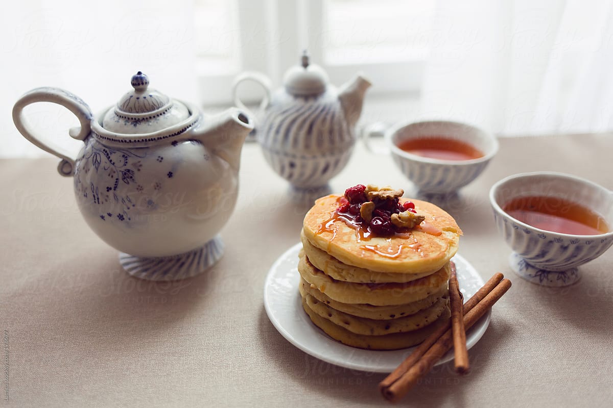 "Pancakes And Tea" by Stocksy Contributor "Lumina" - Stocksy