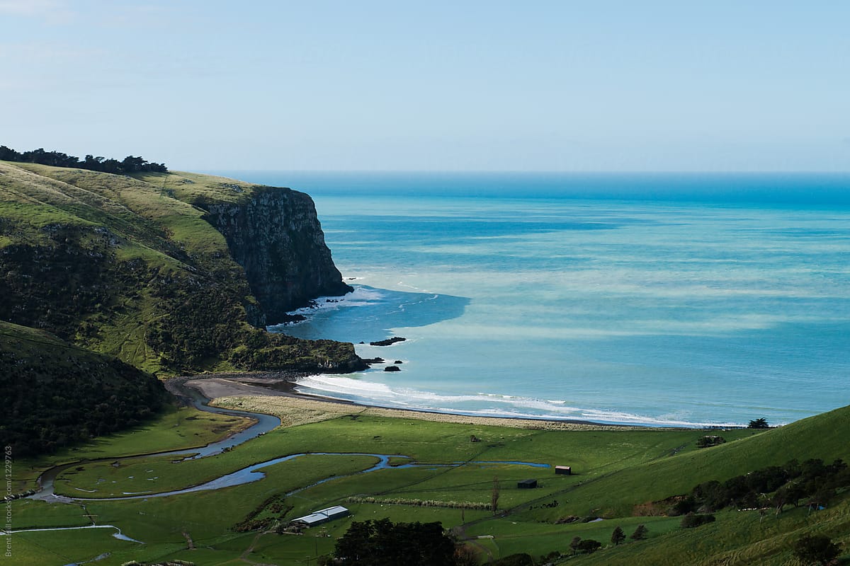 "Cliffside Beach In New Zealand" by Stocksy Contributor "Hill Studio ...