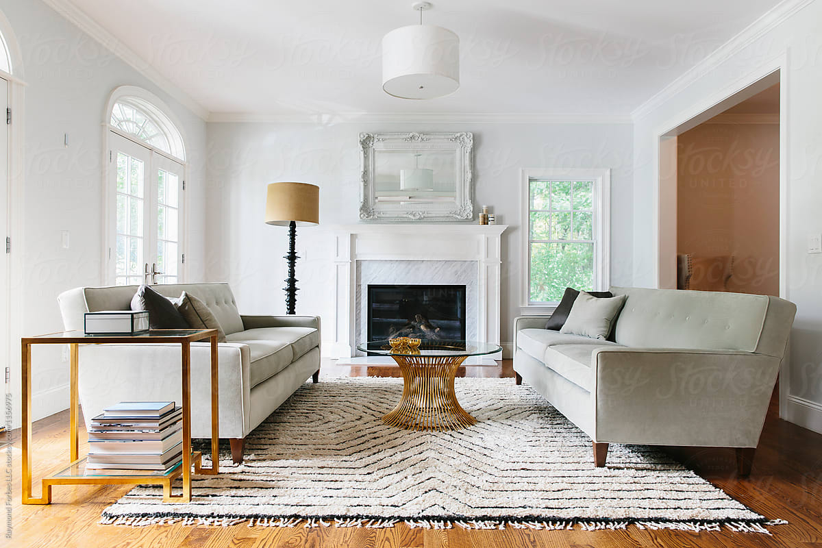 "Contemporary Modern Luxury Living Room With Couch In Home" by Stocksy ...