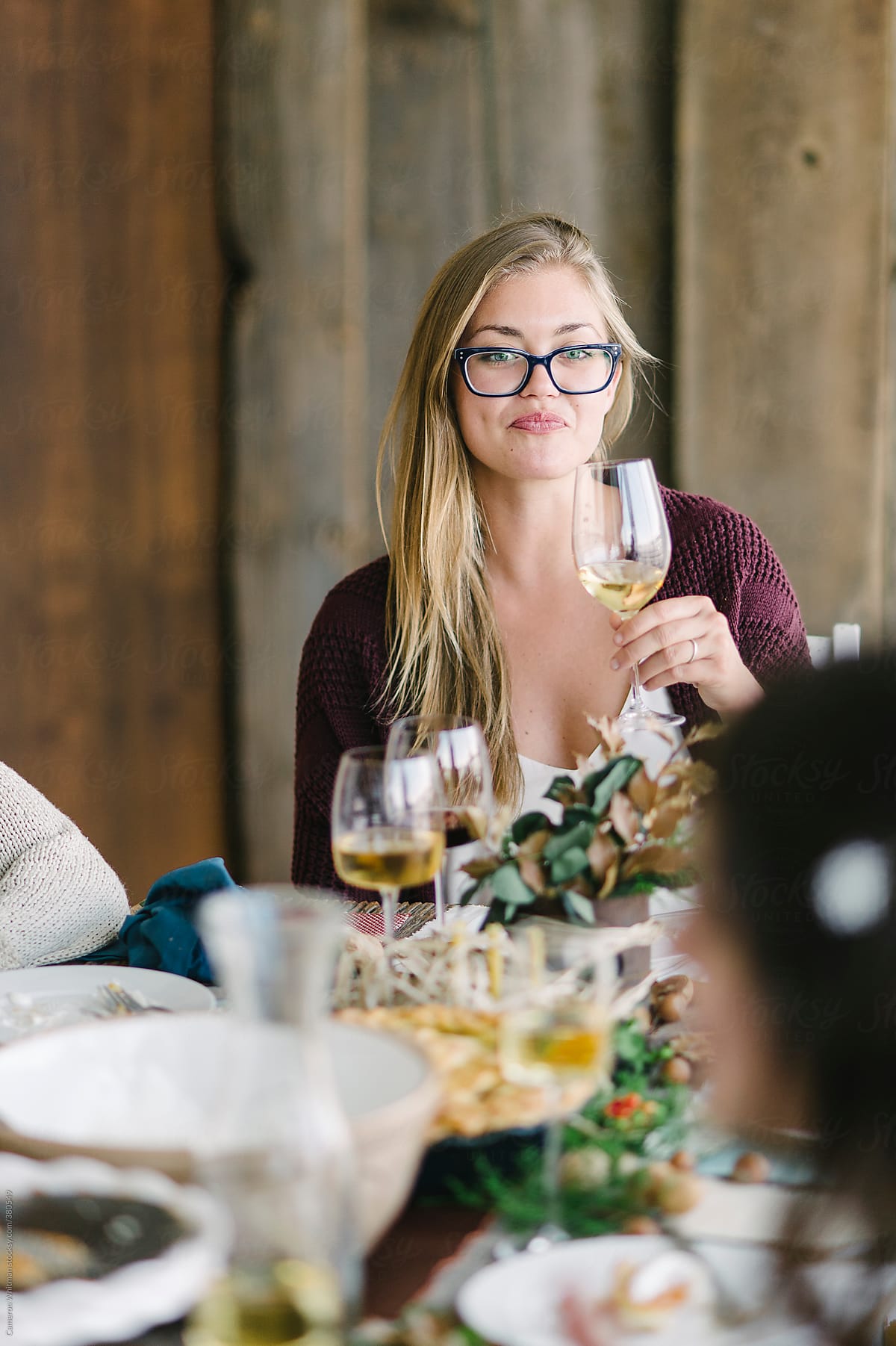 "Portrait Of A Woman Drinking Wine" by Stocksy Contributor "CWP, LLC ...