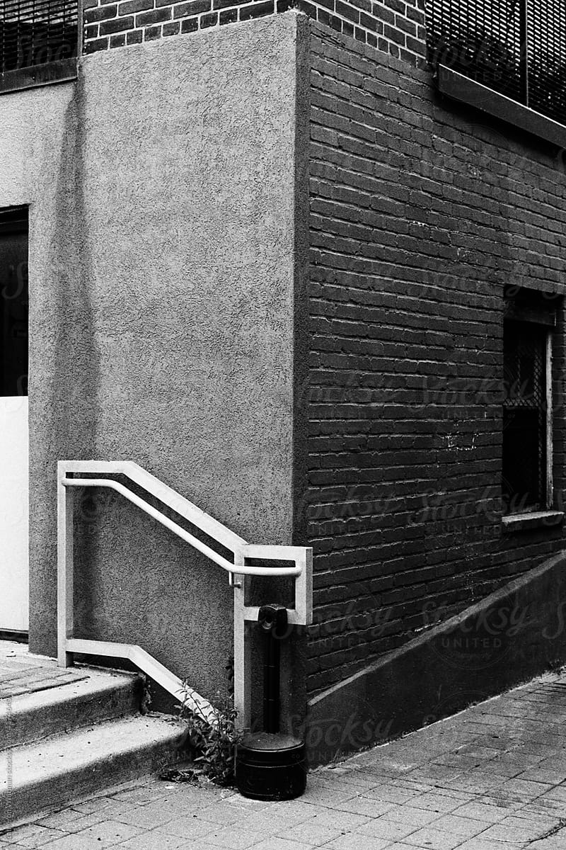 Stucco And Brick Corner