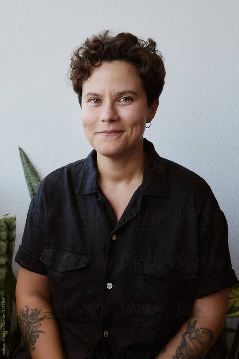 "Portrait Of Woman Smiling" by Stocksy Contributor "Andressa Guerra ...