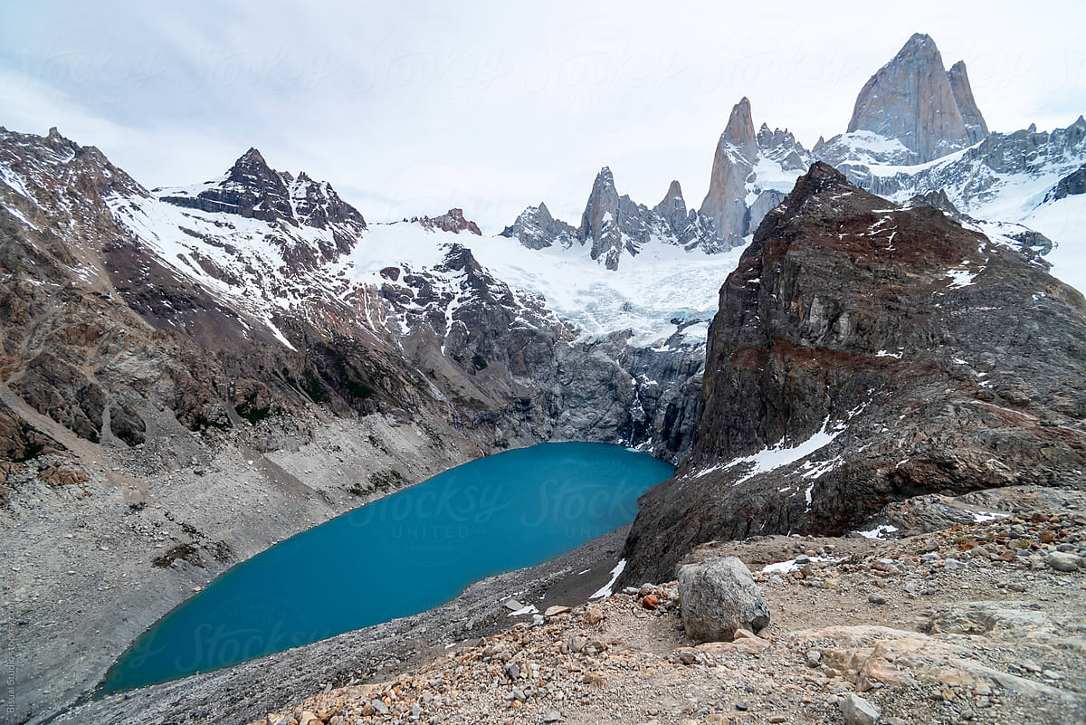 "Base Of Laguna De Los Tres And El Chalten Mountain In Patagonia ...